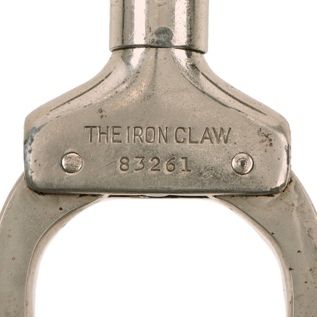 Original U.S. WWII Era “The Iron Claw” Mechanical Come-Along Handcuff ...