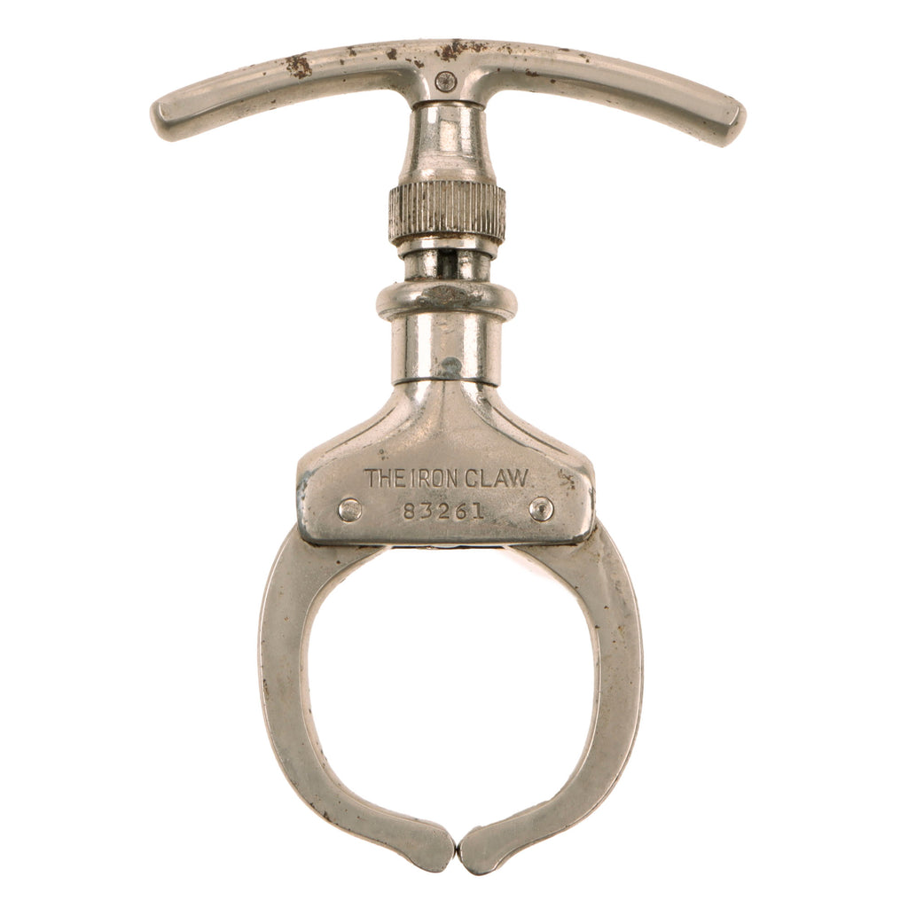 Original U.S. WWII Era “The Iron Claw” Mechanical Come-Along Handcuff ...