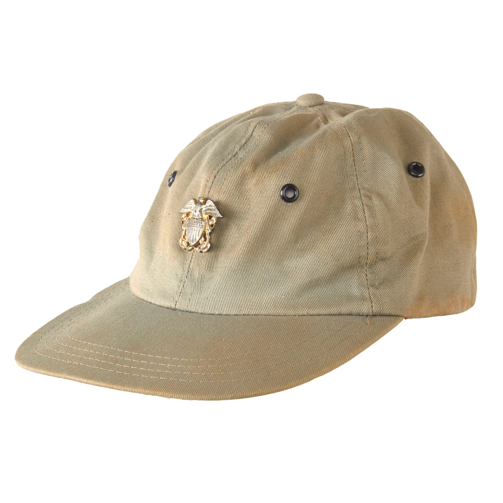 Original U.S. WWII Navy Admiral George R. Henderson’s Ball Cap with Na ...