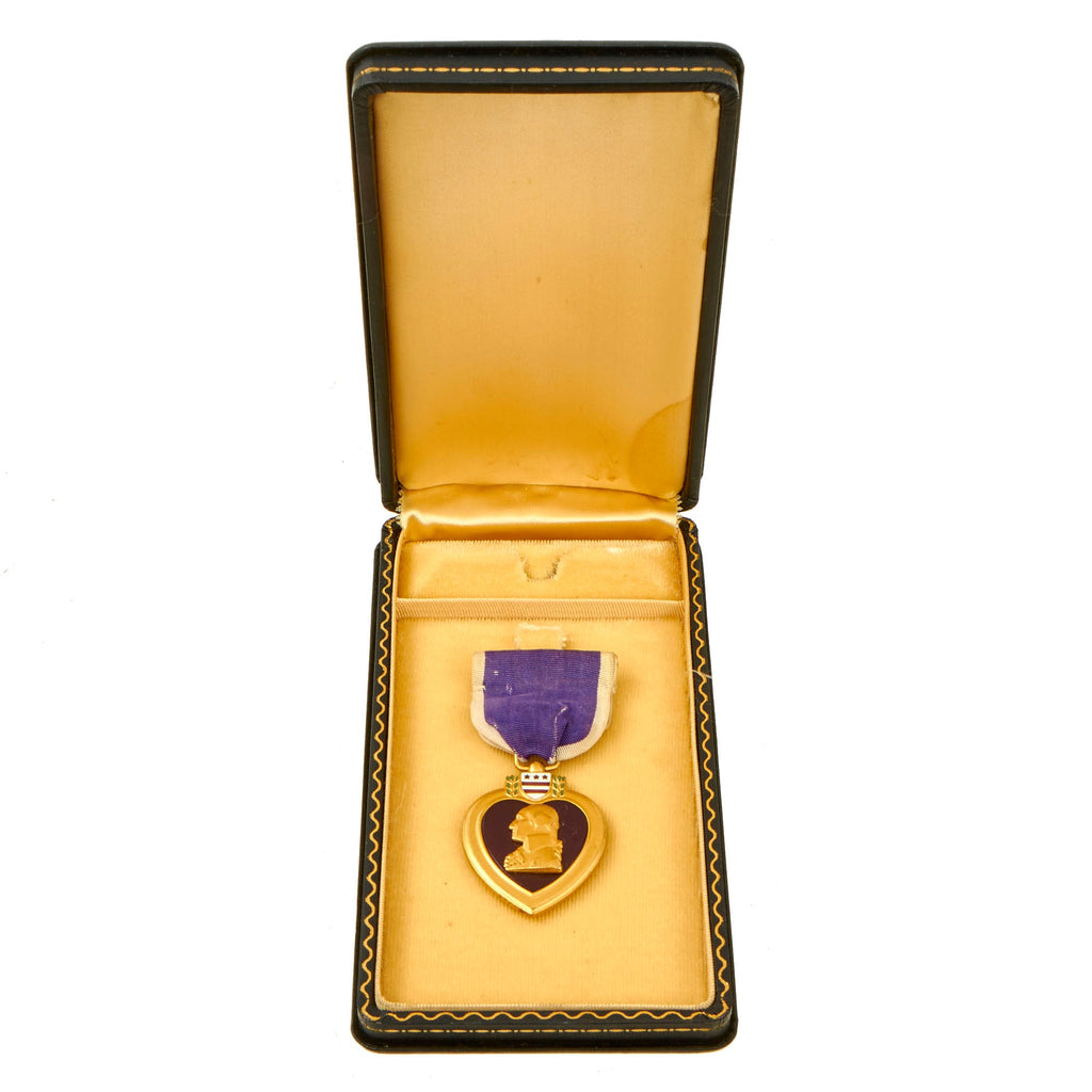Original U.S. WWII 1942 Rex Products Numbered US Army Purple Heart Med ...