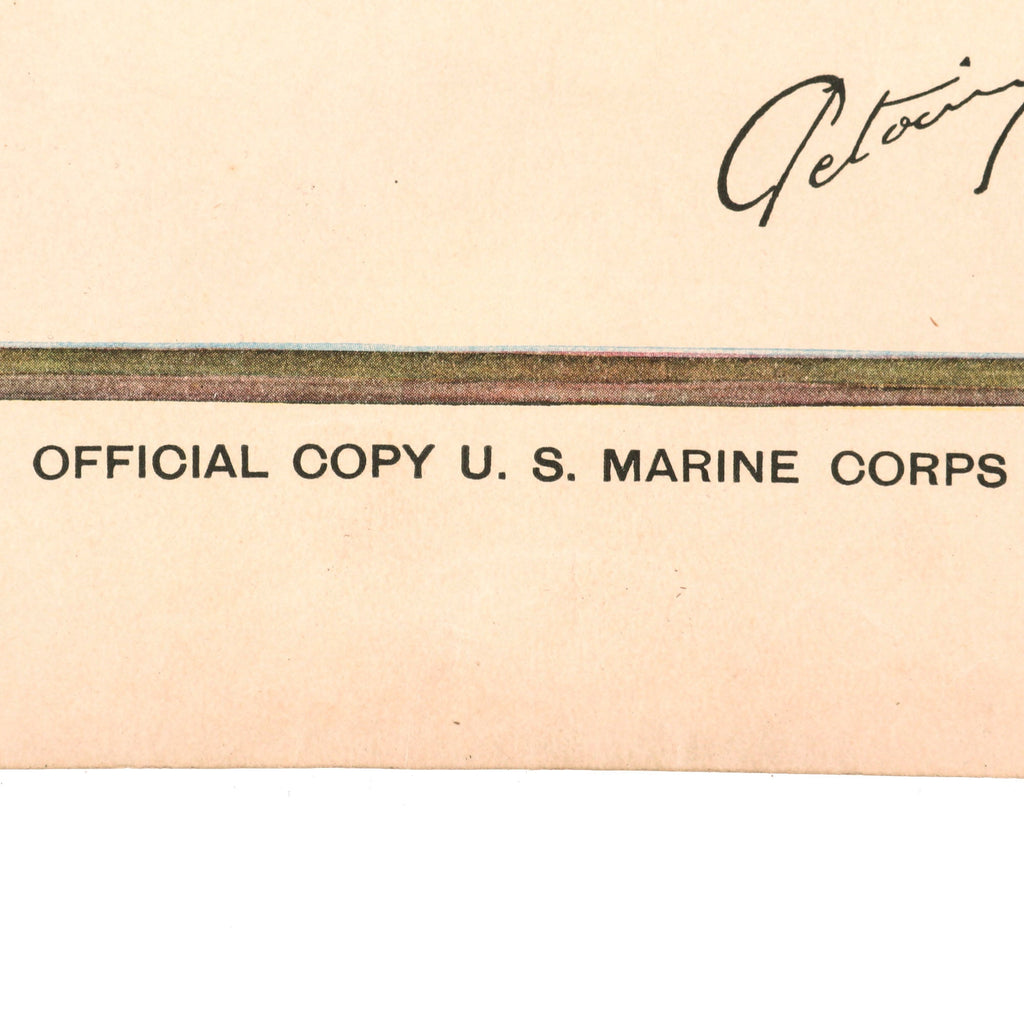 Original U.S. WWI USMC Wound Certificate, War Service Certificate, & F ...