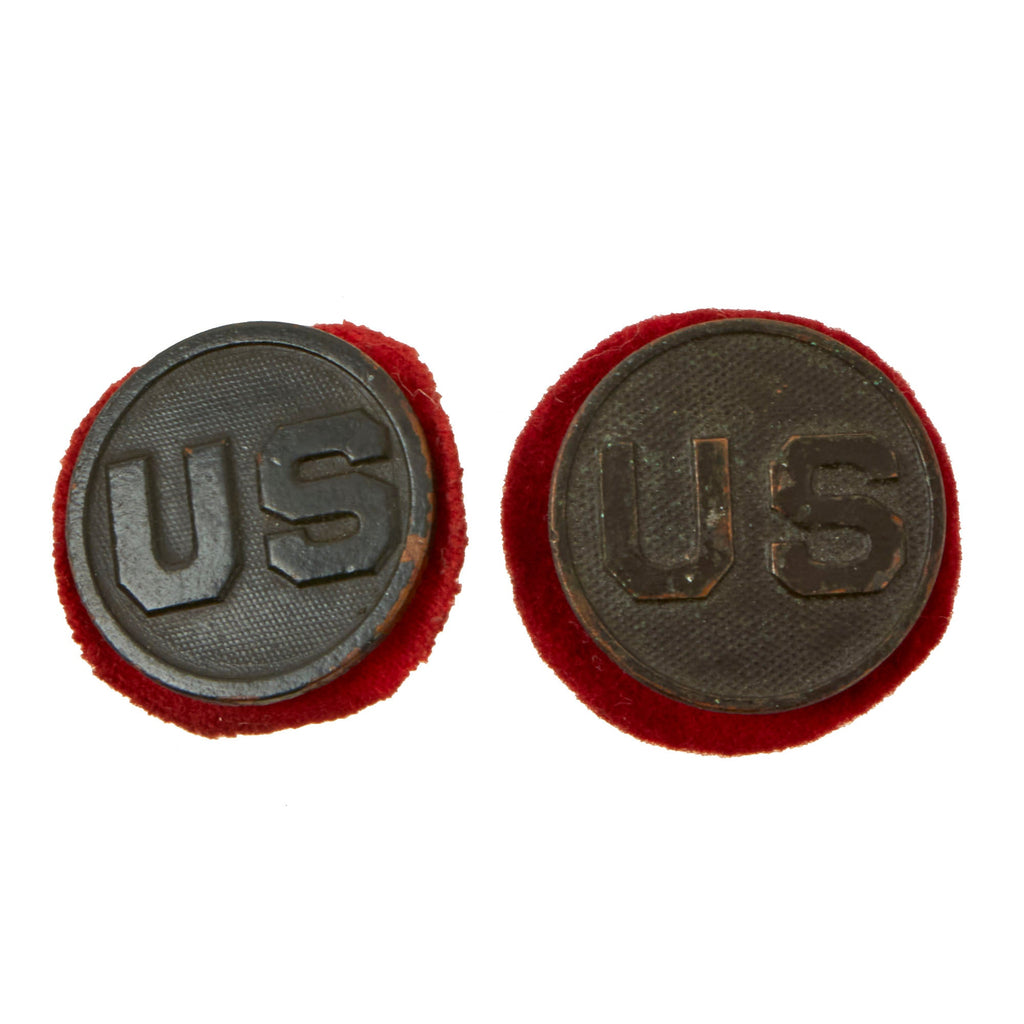 Original U.S. WWI Felt-Backed Collar Discs Used in Army of Occupation ...