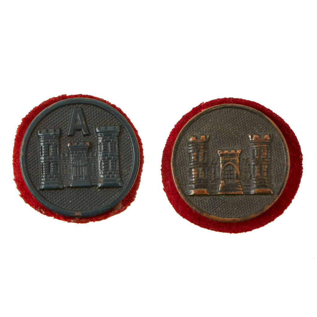 Original U.S. WWI Felt-Backed Collar Discs Used in Army of Occupation ...