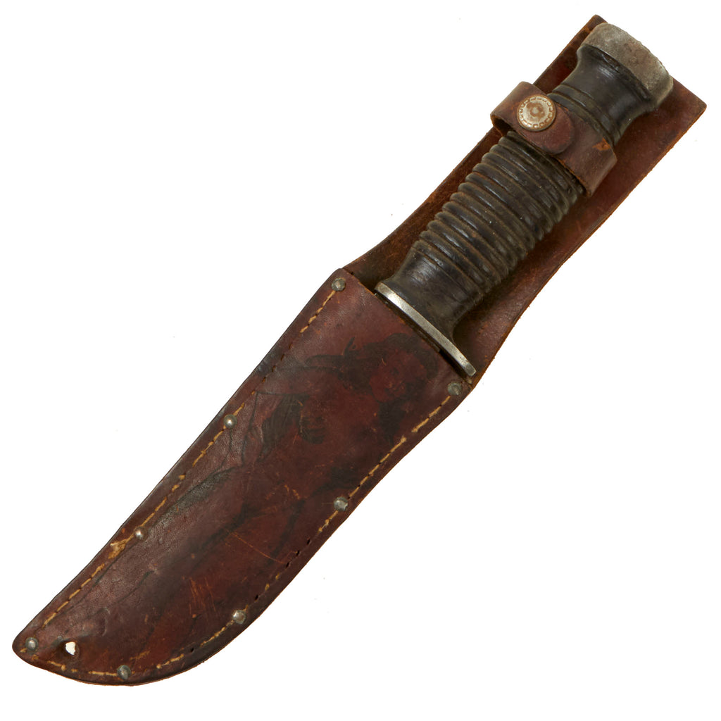 Original U.S. WWII Case 337-6”Q Fighting Knife in Correct Leather Shea ...