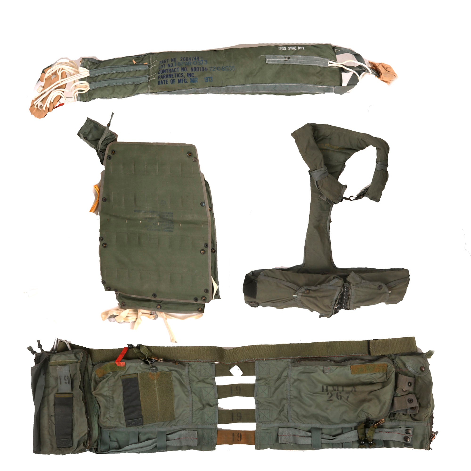 Original U.S. Late Cold War Era Air Force Flight Equipment Grouping wi ...