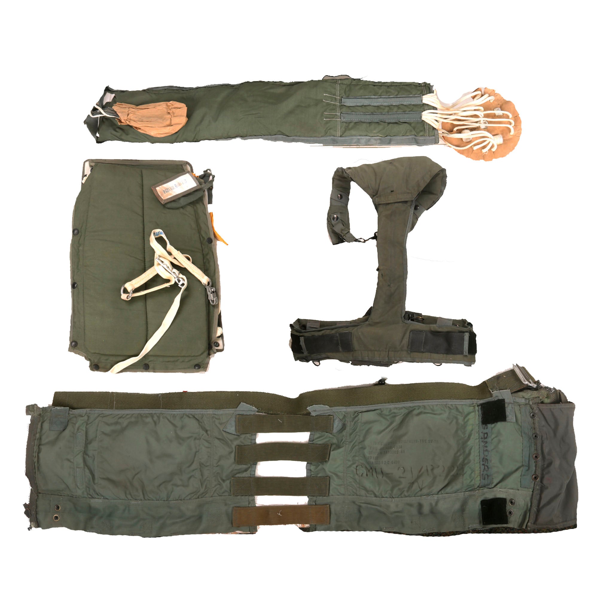 Original U.S. Late Cold War Era Air Force Flight Equipment Grouping wi ...