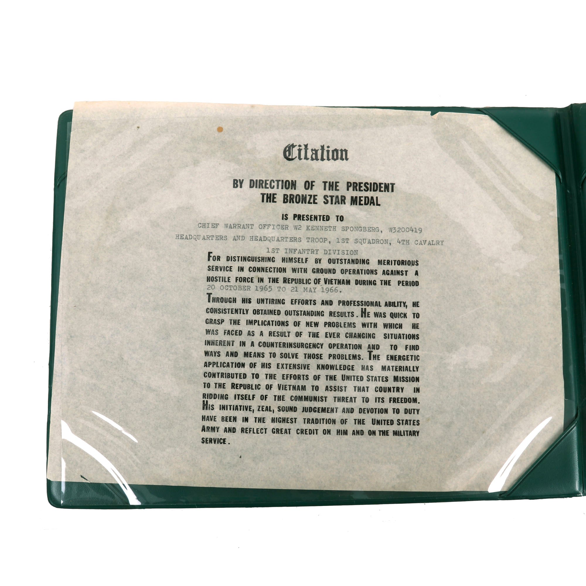 Original U.S. Vietnam War & Post Vietnam 1st Infantry Division Engrave ...