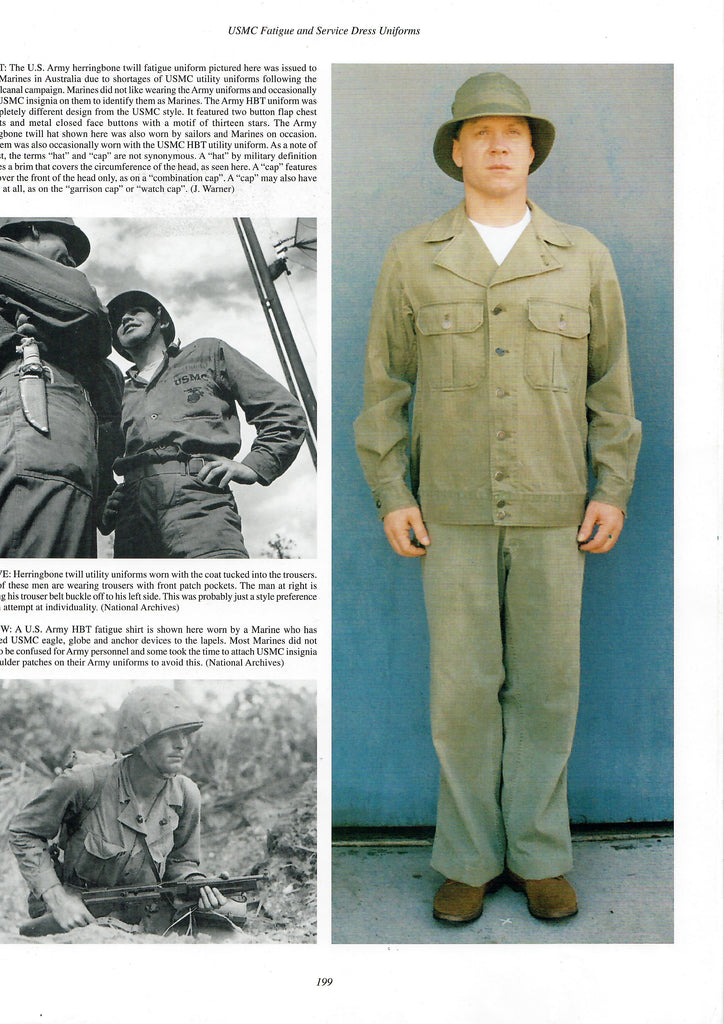 Original U.S. Army WWII M-1941 Herringbone Twill HBT Uniform Set As Fe ...