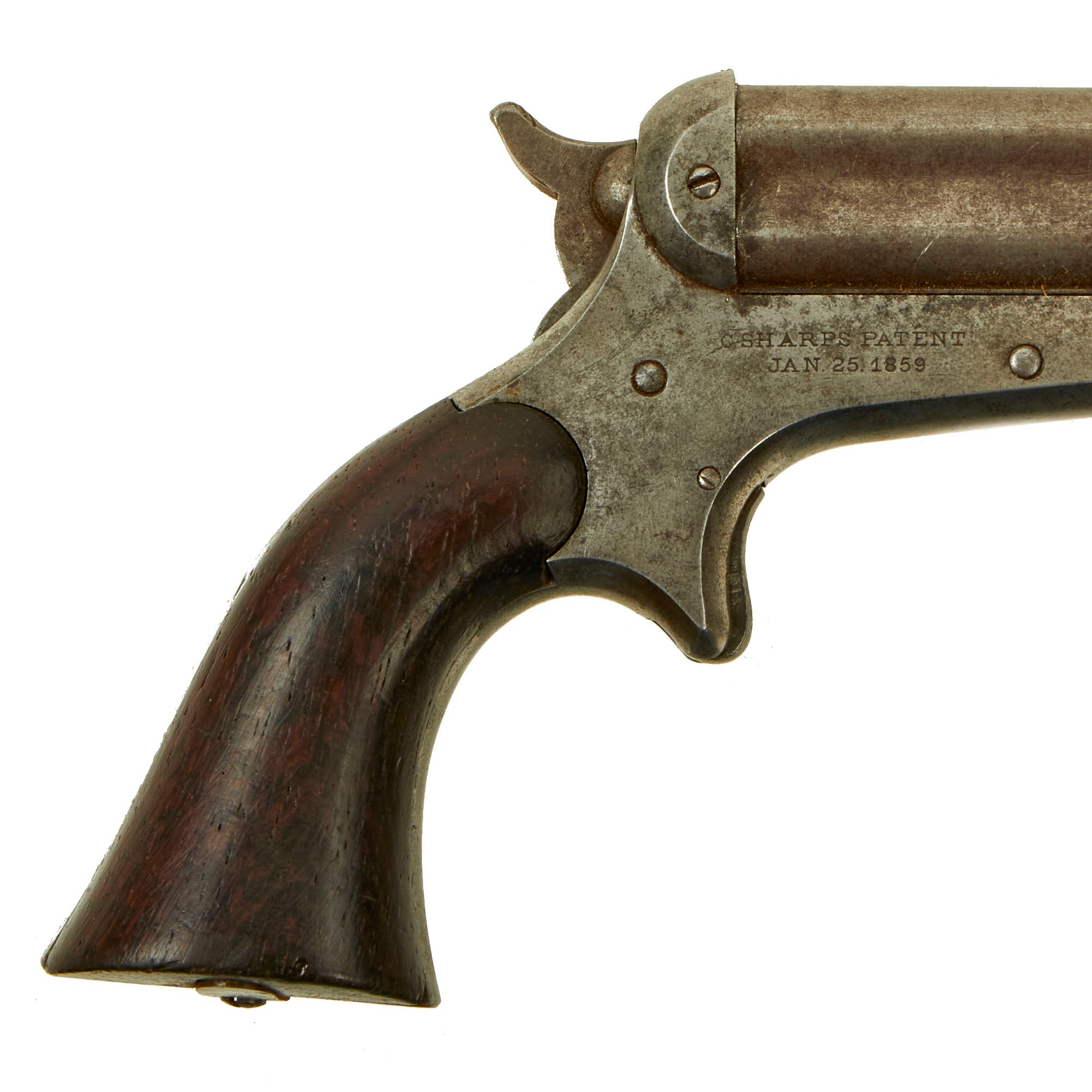 Original U.S. Sharps & Hankins Model 3C .32 Short Rimfire 4 Barrel Pep ...