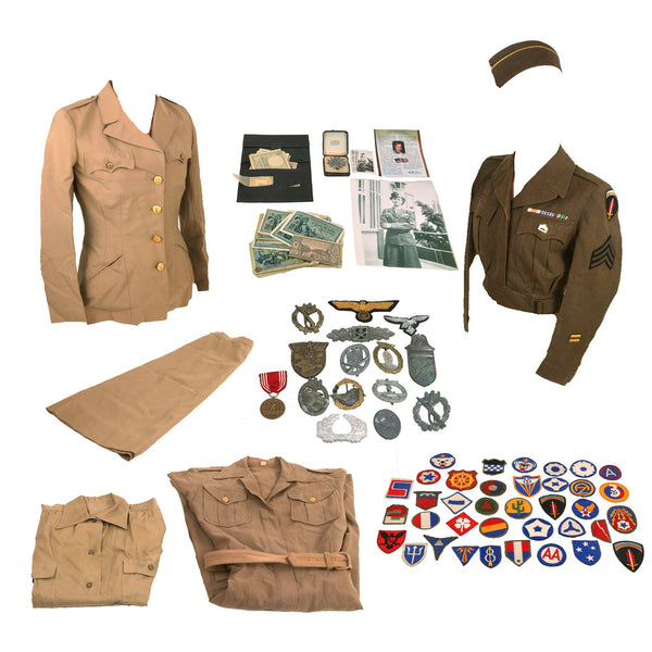 Original U.S. WWII Women’s Army Corps WAC Grouping with Extensive Germ ...