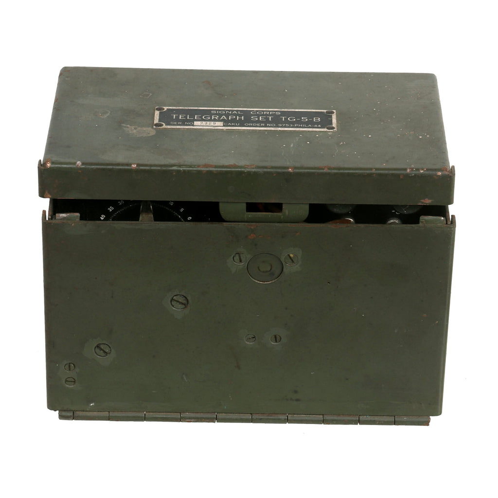 Original WWII U.S. Army Signal Corps Telegraph Set TG-5-B with Earpiec ...