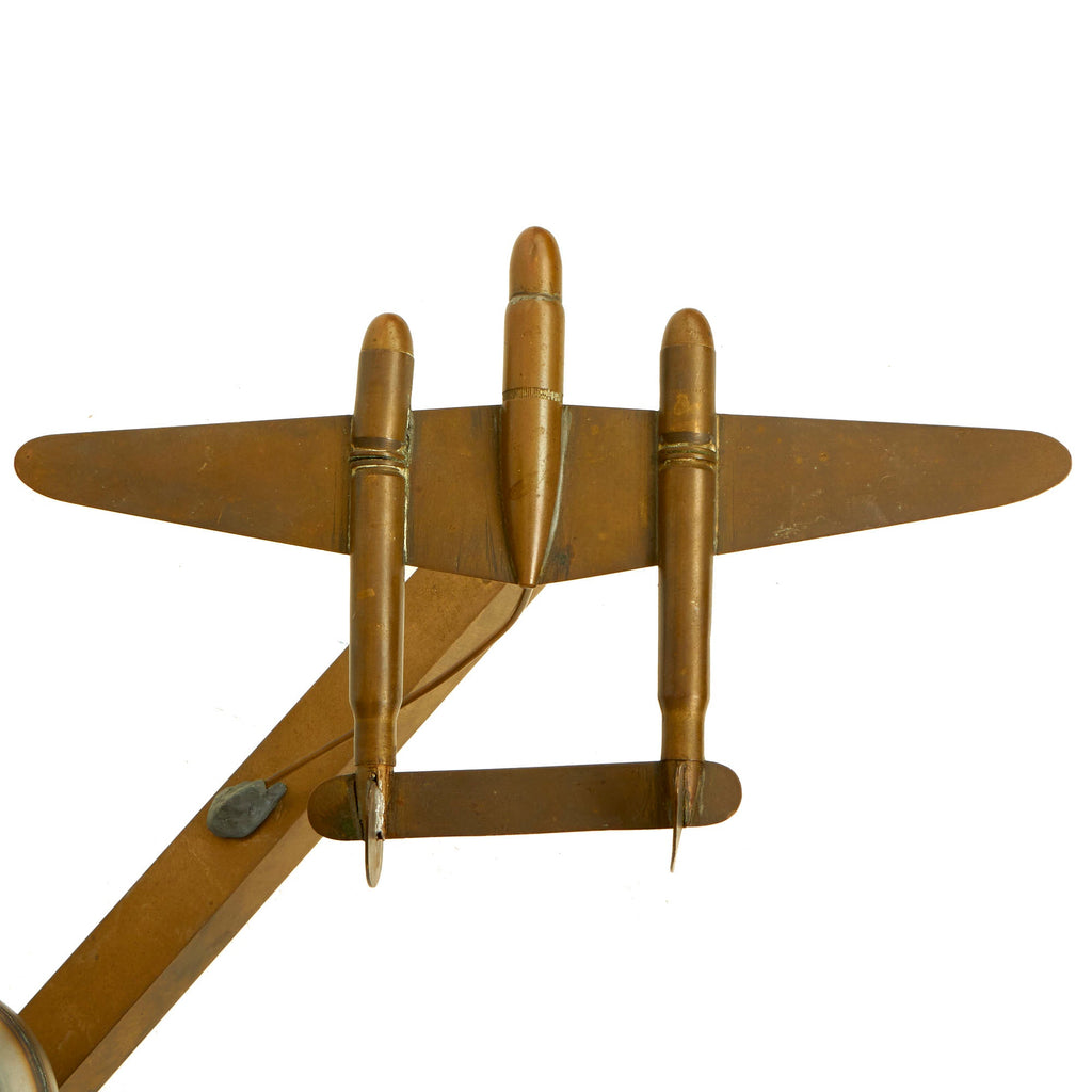 Original U.S. WWII Lockheed P-38 Trench Art Constructed From Shell Cas ...