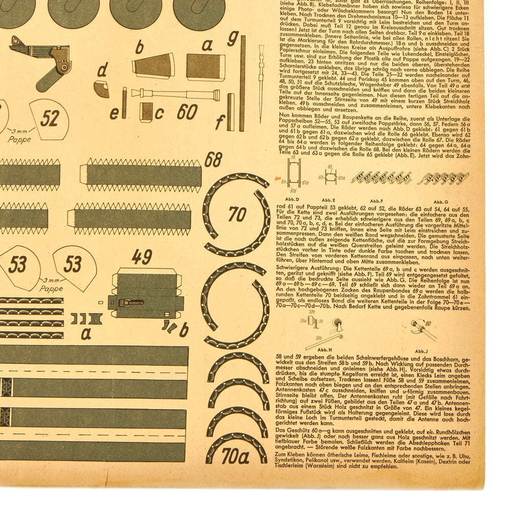 Original German WWII Unused Panzerkampfwagen II 1:20 Scale Paper Model ...