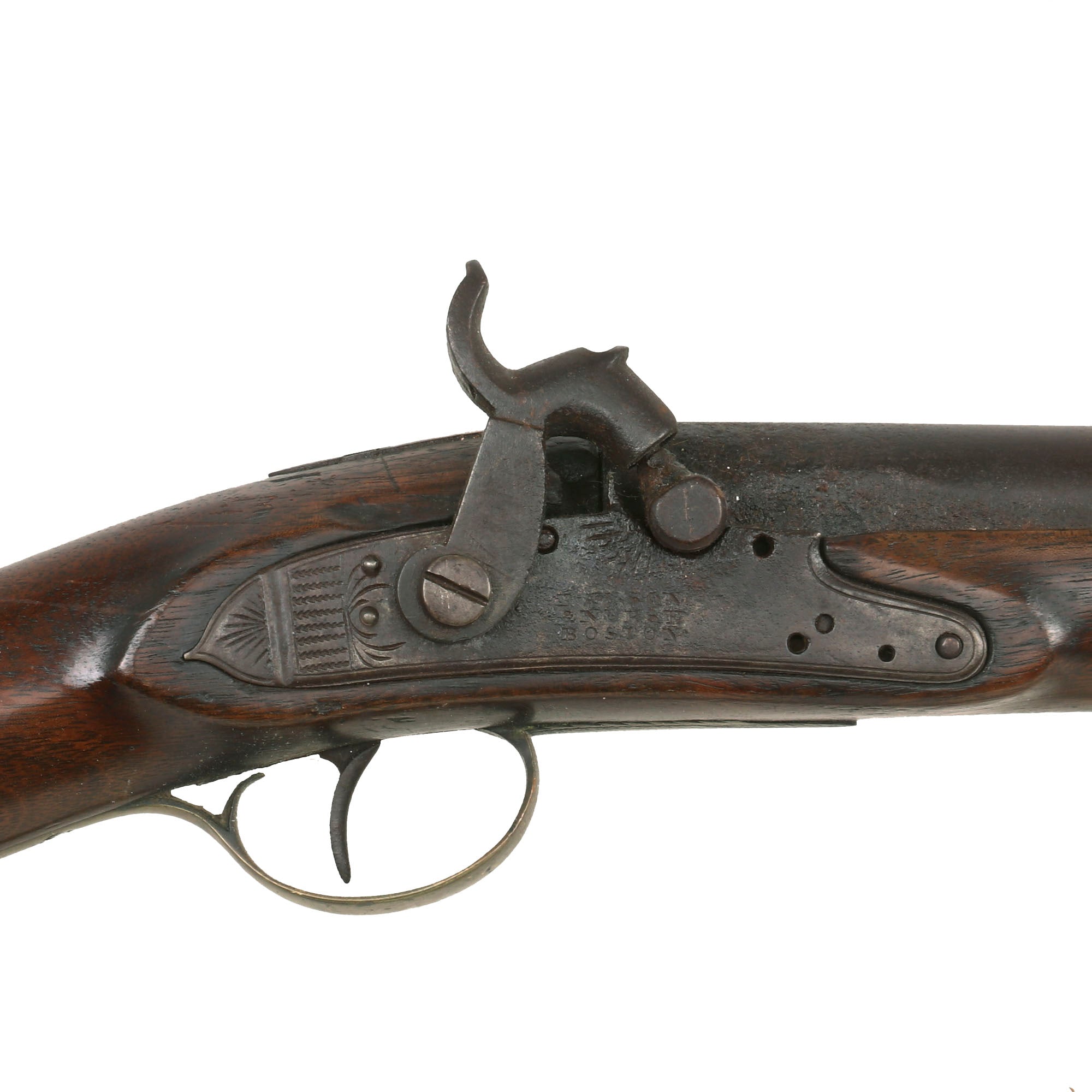 Original U.S. Massachusetts .69" Militia Musket By Payson & Nurse of B ...
