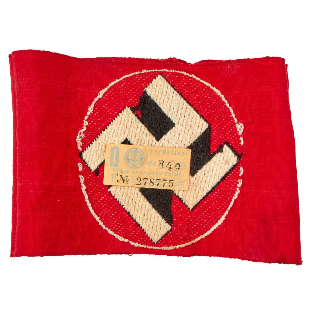 Original German WWII Set of Three NSDAP Armbands - BeVo Embroidered wi ...