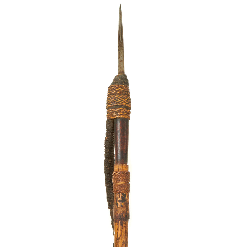 Original Victorian Era Native African Rope Spear - 90” or 7½ feet long ...