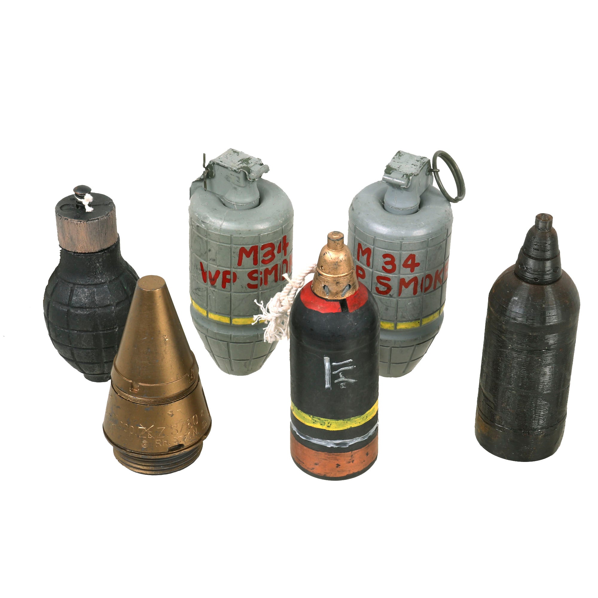 Collection of 30 Inert Reproduction U.S., German, French, British, & J – International Military ...