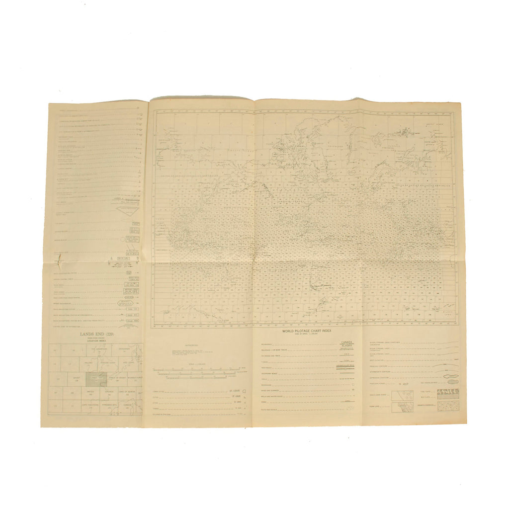 Original U.S. WWII US Army Air Forces Paper Map Lot - 6 Maps ...