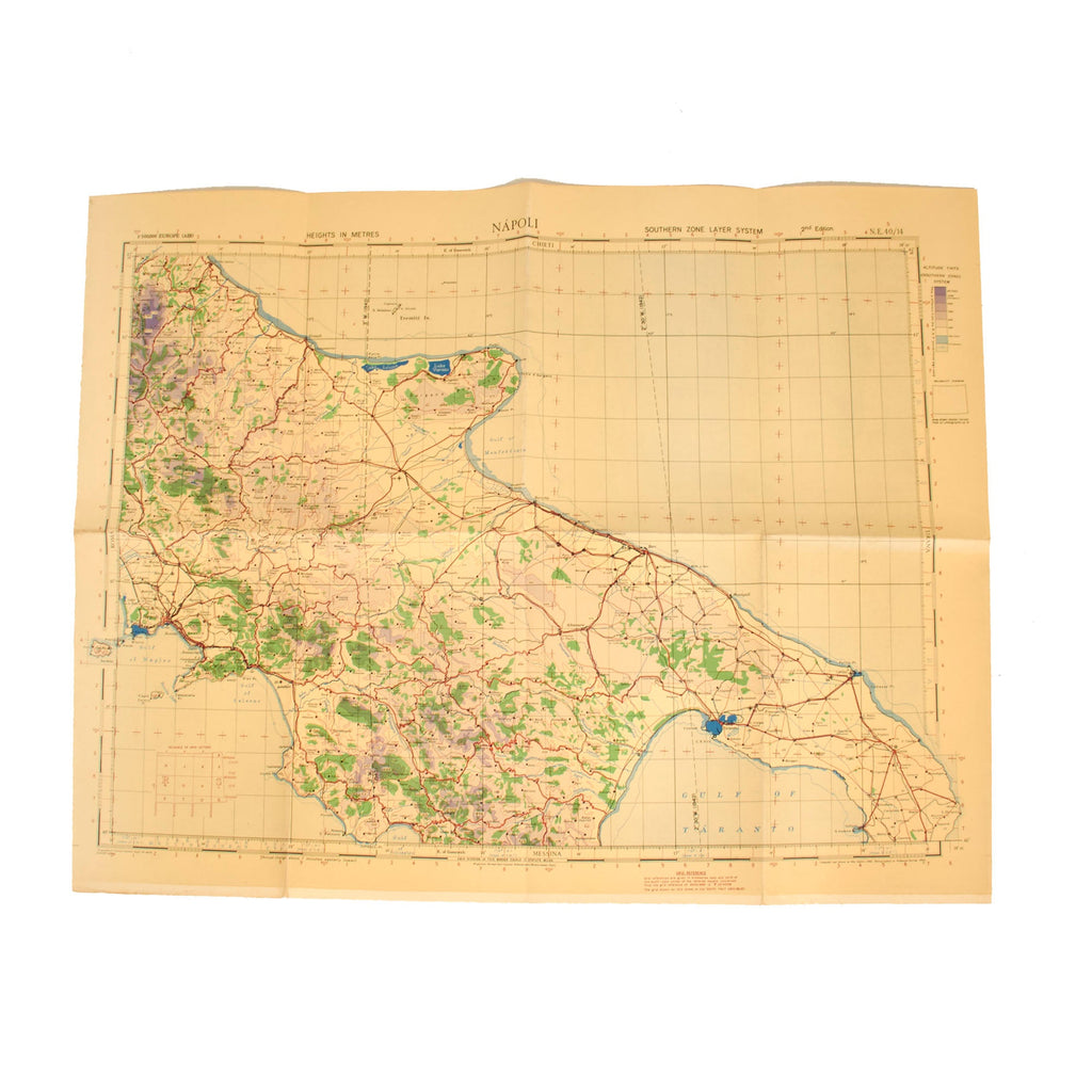 Original U.S. WWII US Army Air Forces Paper Map Lot - 6 Maps ...