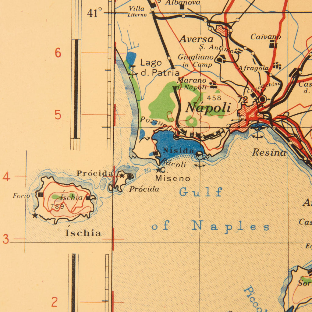 Original U.S. WWII US Army Air Forces Paper Map Lot - 6 Maps ...