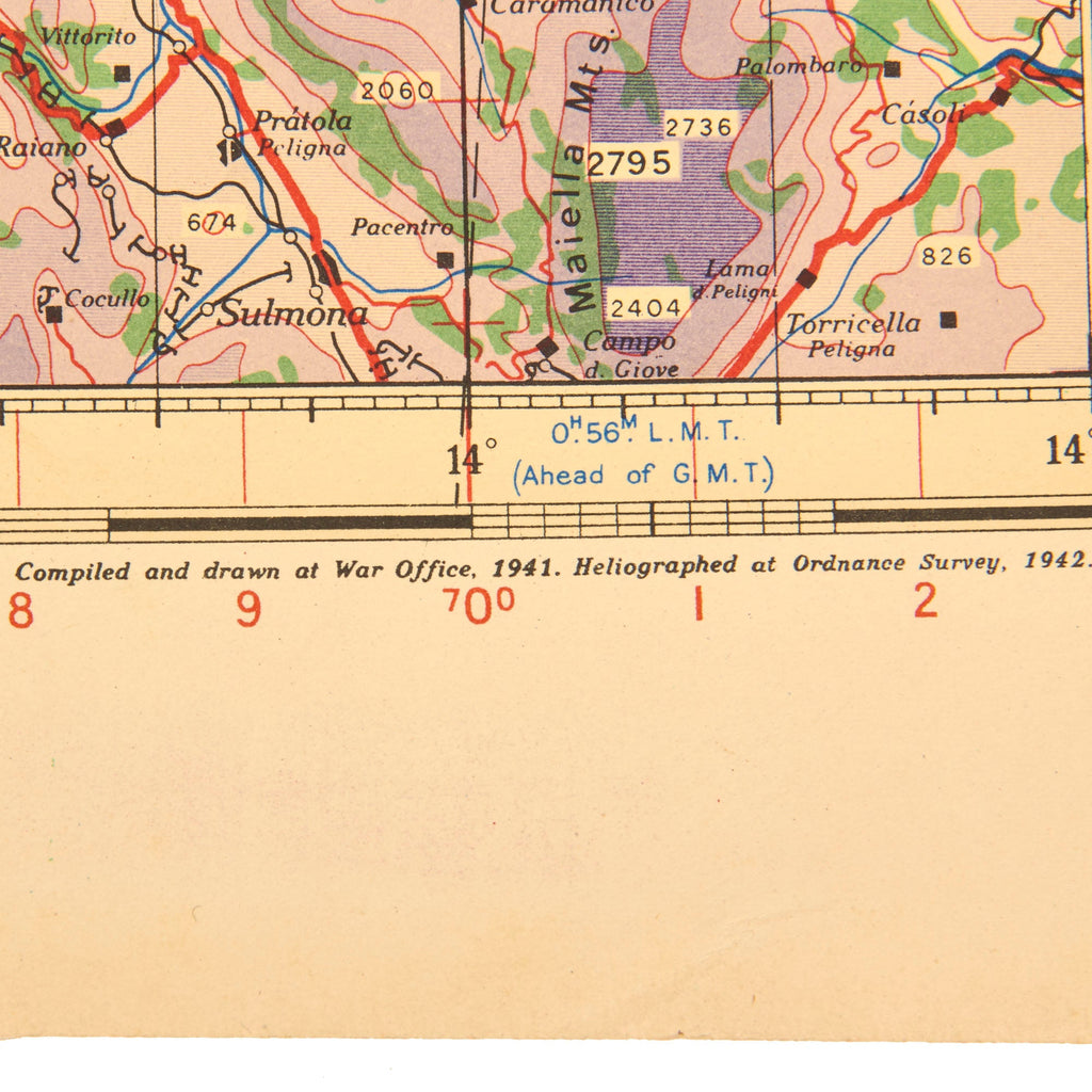 Original U.S. WWII US Army Air Forces Paper Map Lot - 6 Maps ...