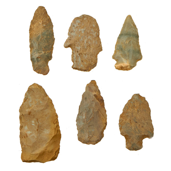 Original Native American Late Archaic to Woodland Period Arrowheads Ex ...