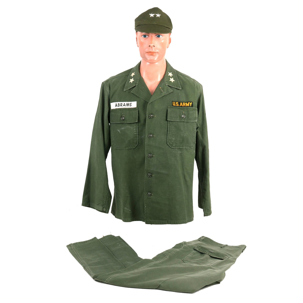 Original U.S. General Creighton Abrams OG-107 Utility Uniform Set, Ca ...