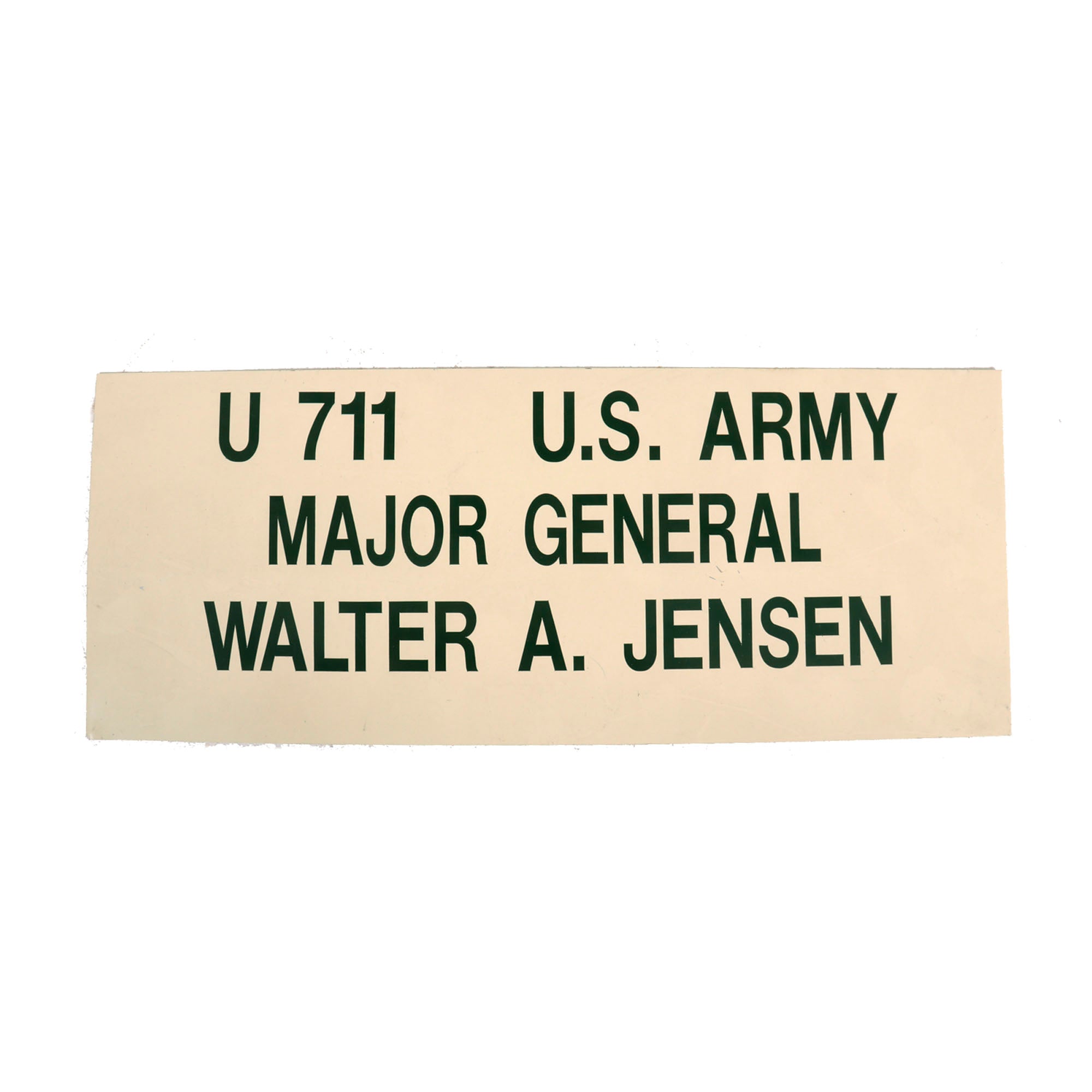 Original U.S. Vietnam War Major General Walter A. Jensen OG-107 “Type ...