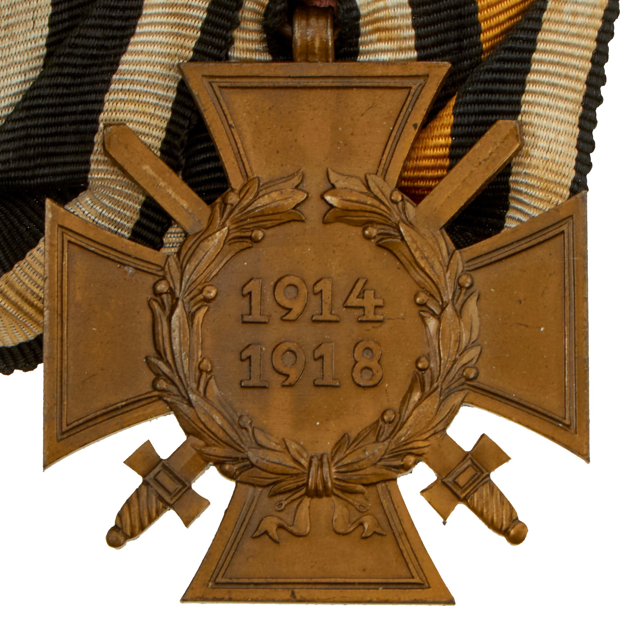 Original Imperial German WWI Era Medal Bar with EKII and Hindenburg Cr ...