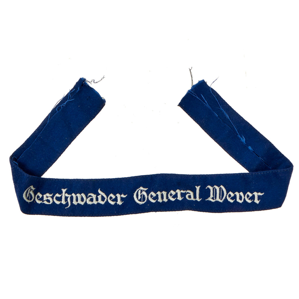 Original German WWII Fabric Strap Insignia Grouping - Luftwaffe Cuff T ...