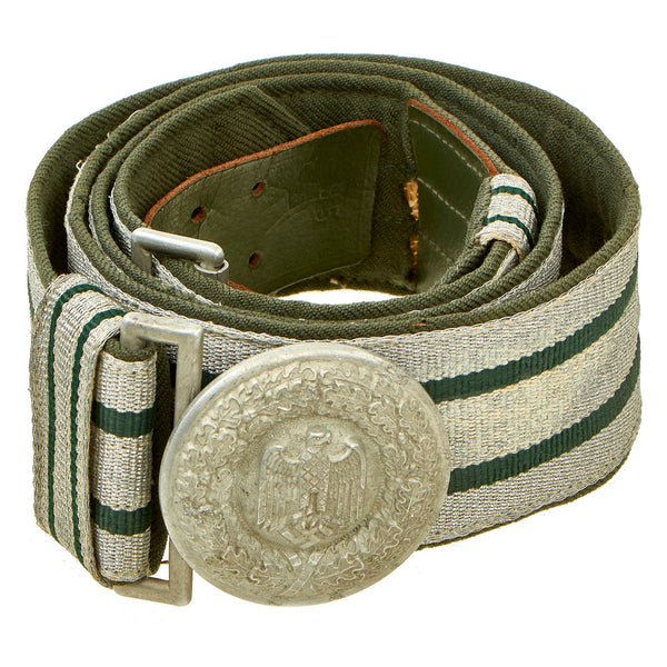 Original German WWII Heer Army Officer's Dress Brocade Belt with Buckl ...