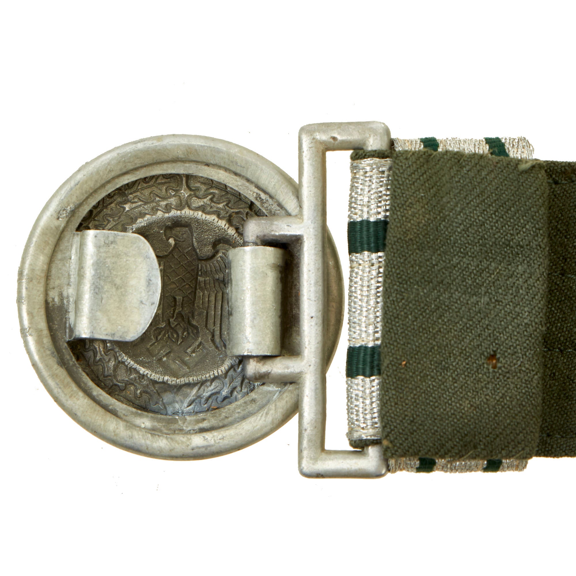 Original German WWII Heer Army Officer's Dress Brocade Belt with Buckl ...