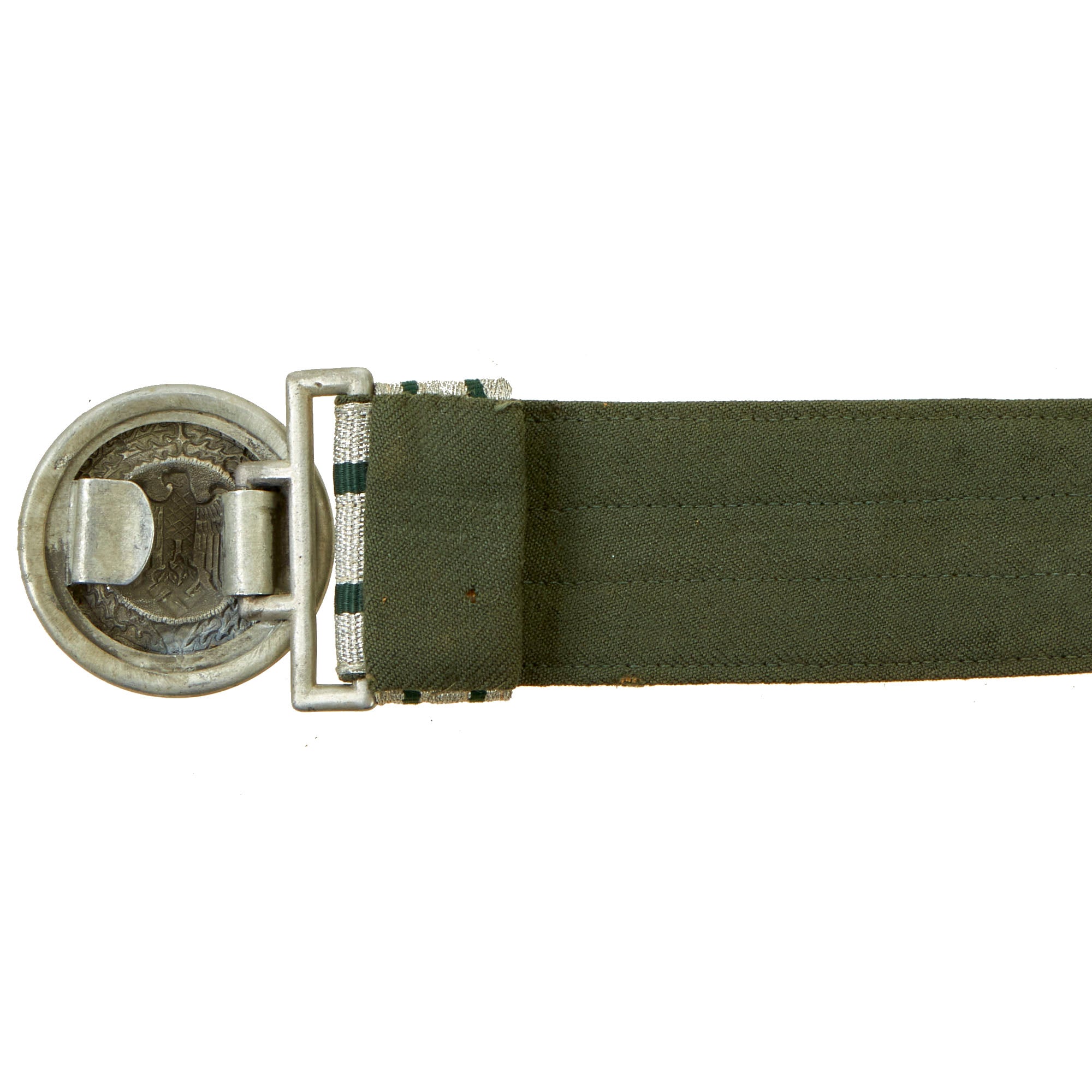 Original German WWII Heer Army Officer's Dress Brocade Belt with Buckl ...