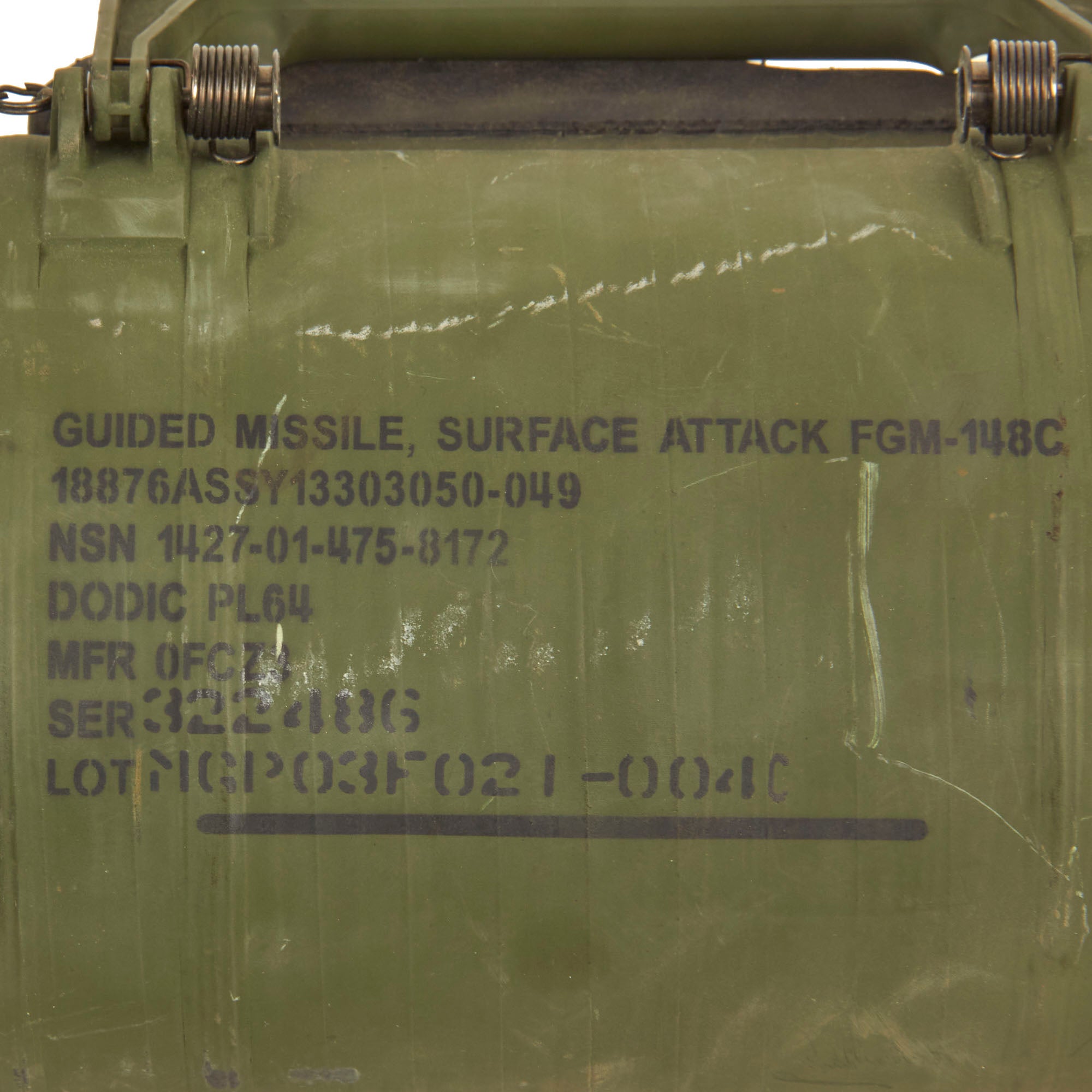 Original U.S. Global War on Terror FGM-148C Javelin Launch Tube Assemb ...