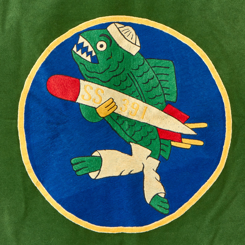 Original U.S. WWII USS Pomfret (SS-391) Balao-class Submarine Wool Emb ...