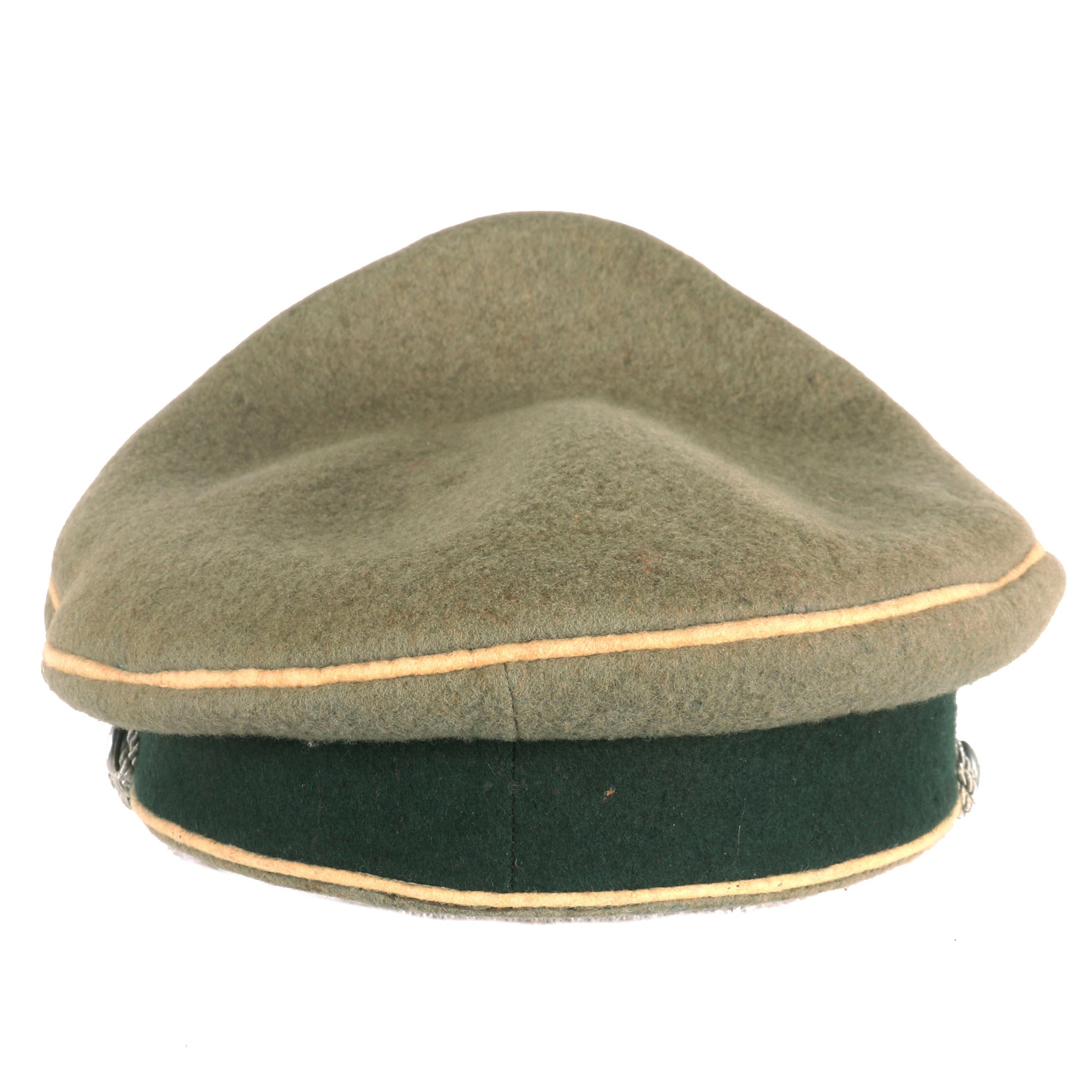 Original German WWII Service Used Army Heer Infantry Officers Schirmmü ...