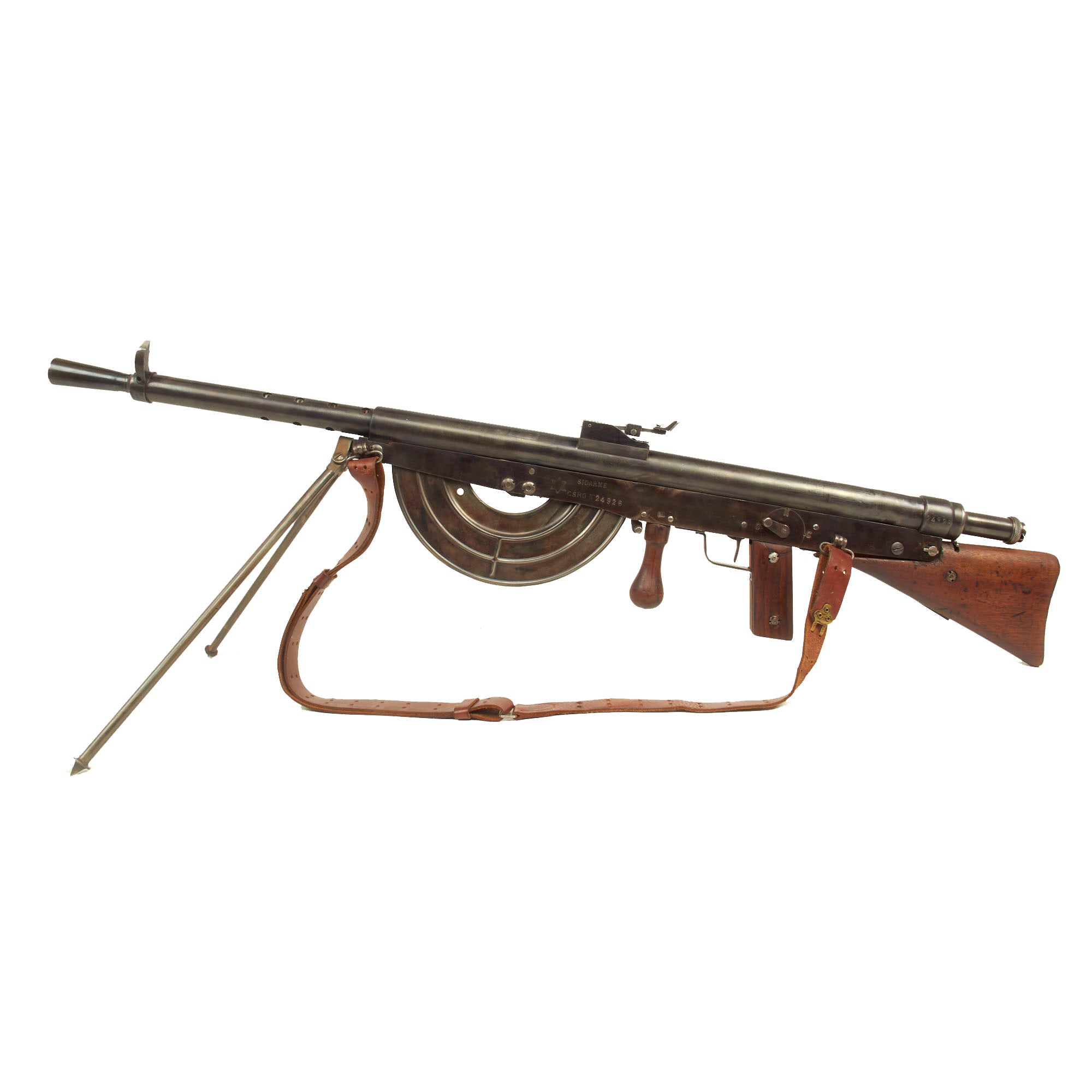Original French WWI Fusil-Mitrailleur Modèle 1915 CSRG Chauchat Displa ...