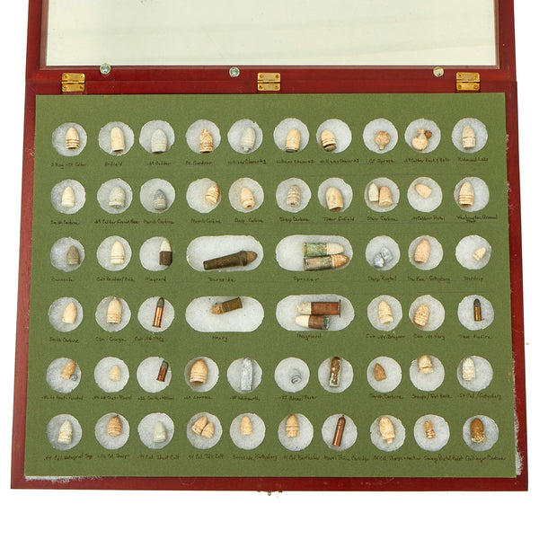 Original U.S. Civil War Bullet & Cartridge Collection in Display Case ...