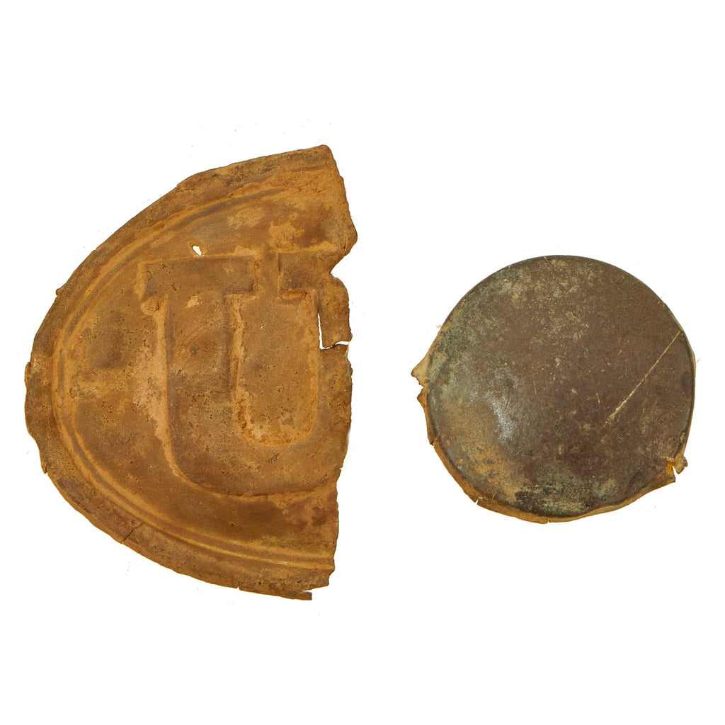 Original U.S. Civil War Federal Cartridge Box Plate and Minié ball Lot ...