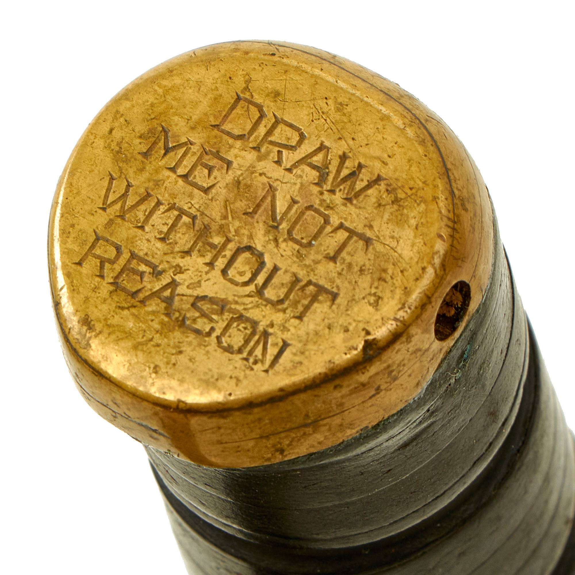 Original U.S. WWII USMC Modified KA-BAR Knife with Engraved Slogans ...