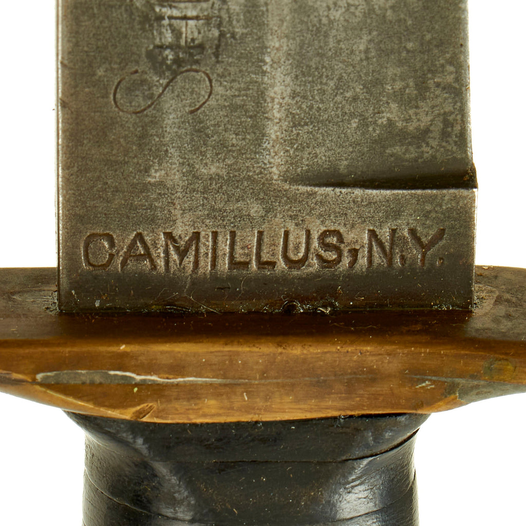 Original U.S. WWII USMC Modified KA-BAR Knife with Engraved Slogans ...