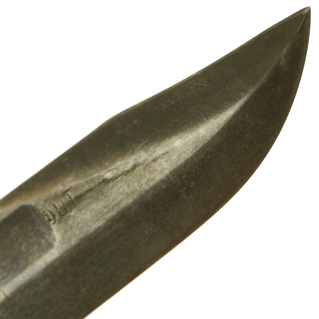 Original U.S. WWII USMC Modified KA-BAR Knife with Engraved Slogans ...