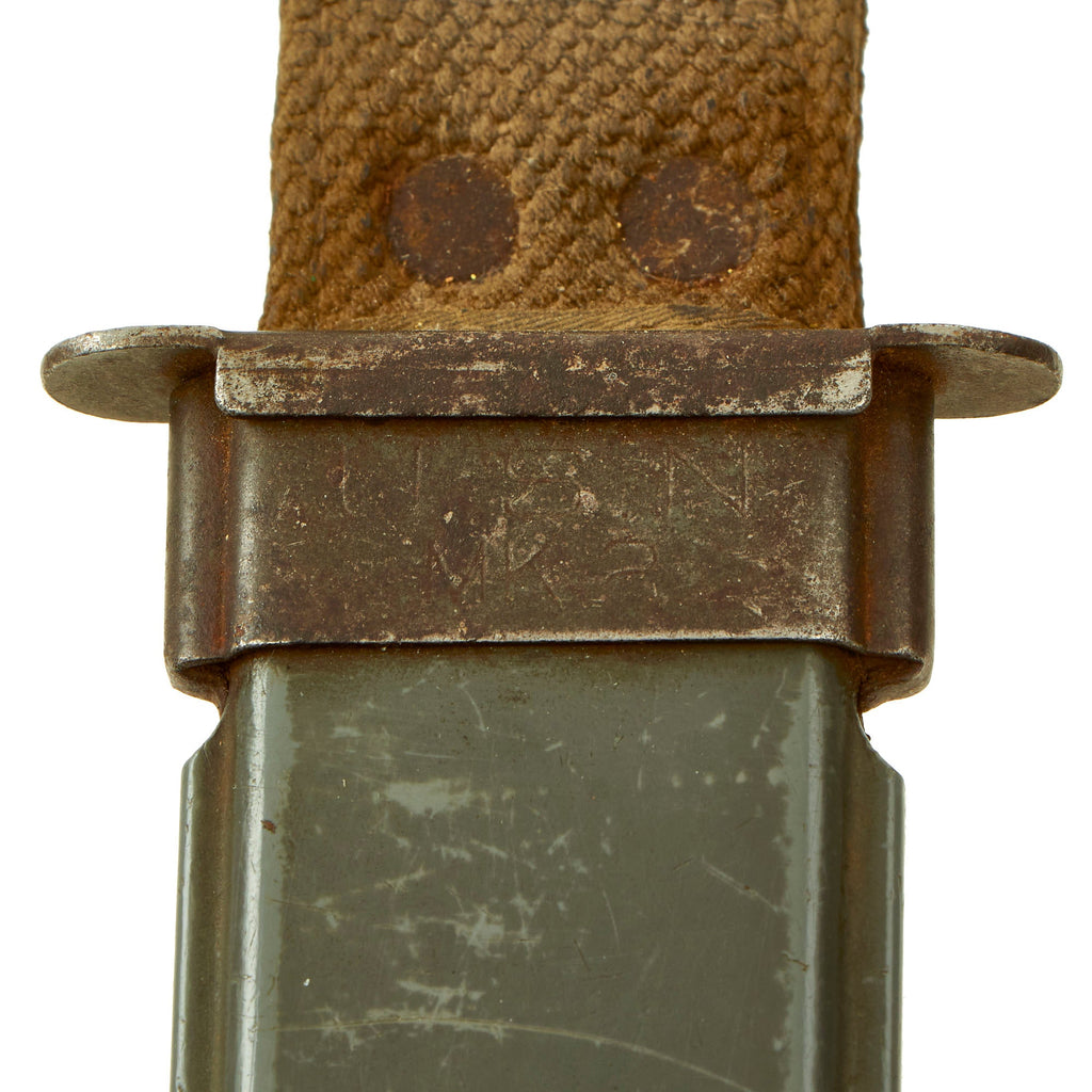 Original U.S. WWII USMC Modified KA-BAR Knife with Engraved Slogans ...