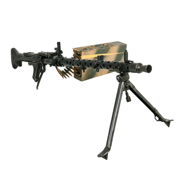 Original German WWII MG 34 Display Machine Gun with Carrier Drum and B ...