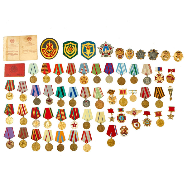 Original Soviet Union WWII to Cold War Era Medals and Decorations Lot ...