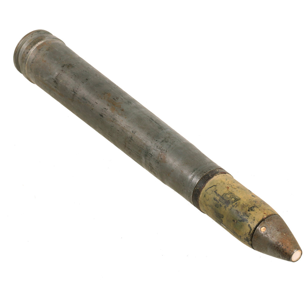 Original German WWII Inert 3.7cm Flak 18 Anti-Aircraft Round - Dated 1 ...