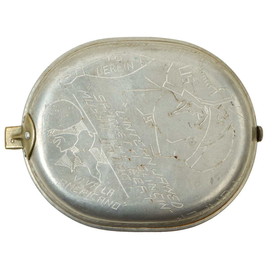 Original U.S. WWII Extraordinary Named Mussolini & Travel Diary Engrav ...