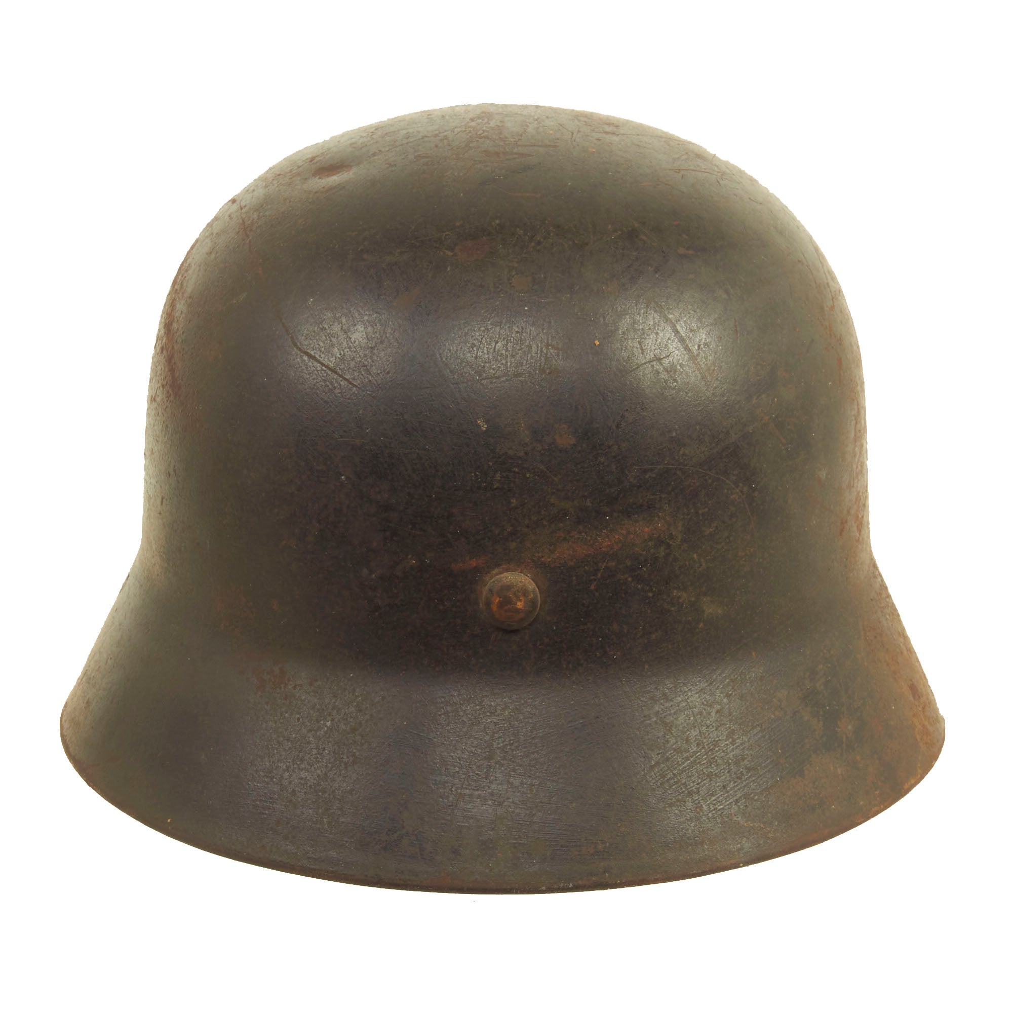 Original German WWII Army Heer M35 No Decal Steel Helmet with 1937 Dat ...