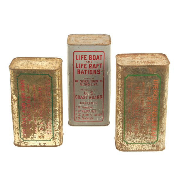 Original U.S. WWII US Coast Guard Lifeboat and Liferaft Unopened Ratio ...