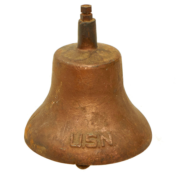 Original U.S. WWII U.S.N. Marked Cast Iron Navy Quarterdeck Bell ...